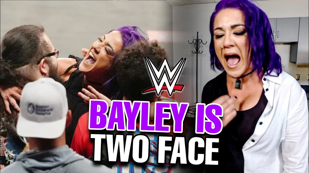 Bayley HUGGER RETURNS | BAYLEY’S TWO FACE STYLE, Bayley Split ...
