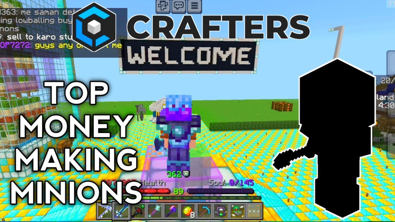 Top money making Minions in Craftersmc skyblock | how to make money in ...