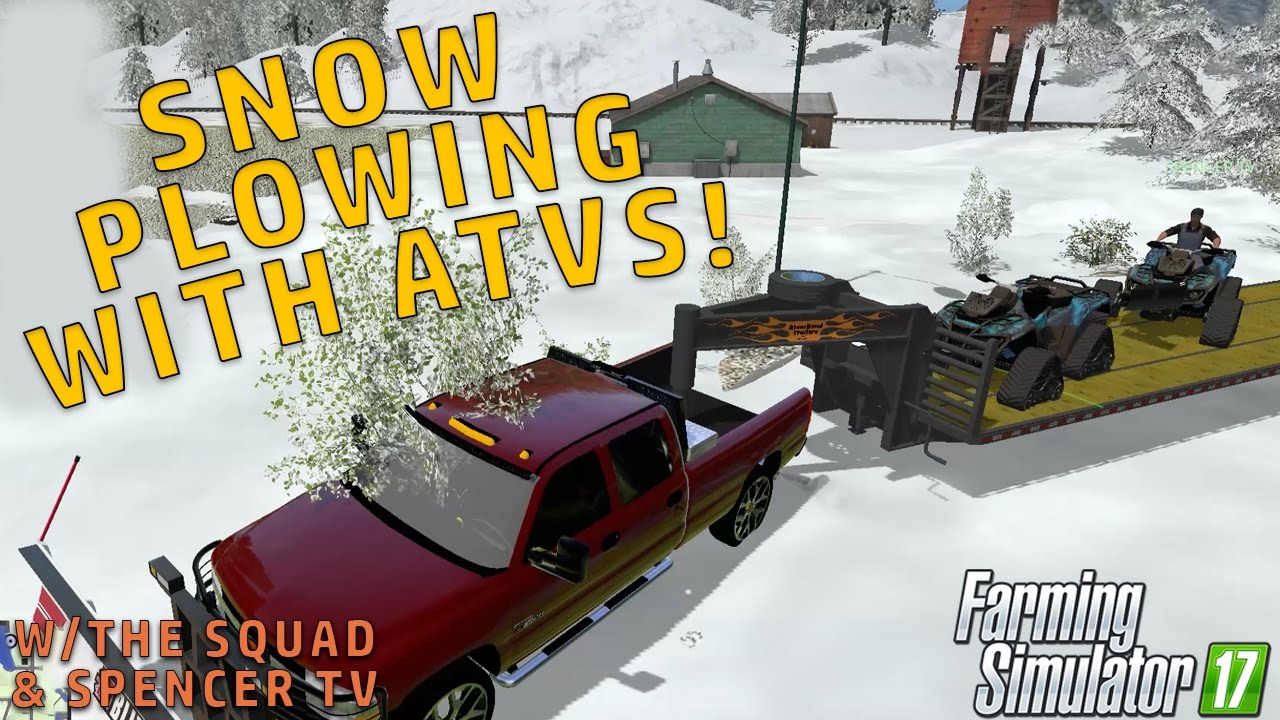 PLOWING WITH ATVS | Farming Simulator 2017 - YouTube