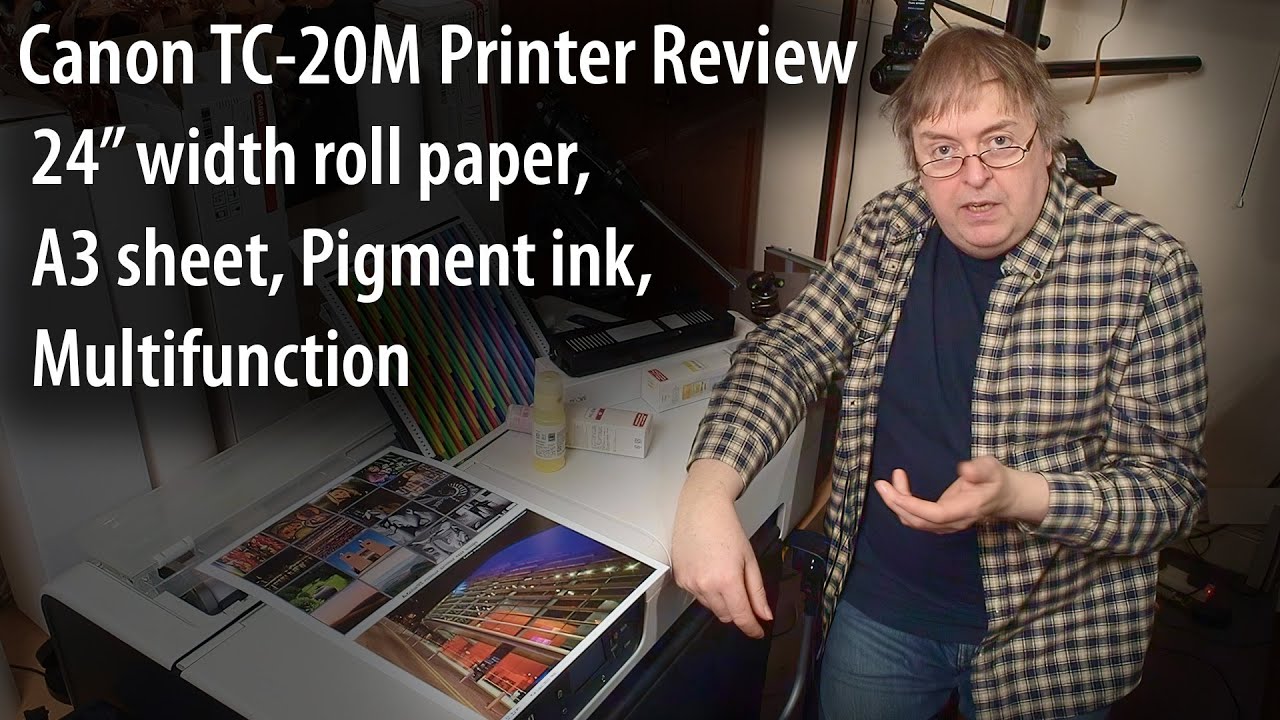 Canon TC-20m printer review. 24" roll paper, pigment ink based ink-tank ...