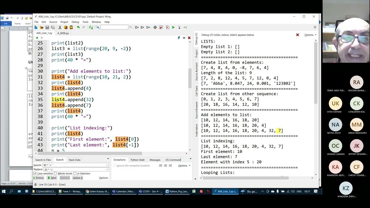 Python: 6. Lists - 1 (CS101 2022-11-21) - YouTube