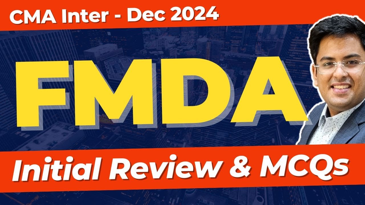 CMA Inter - FMDA Initial Paper Review | Dec 2024 - YouTube