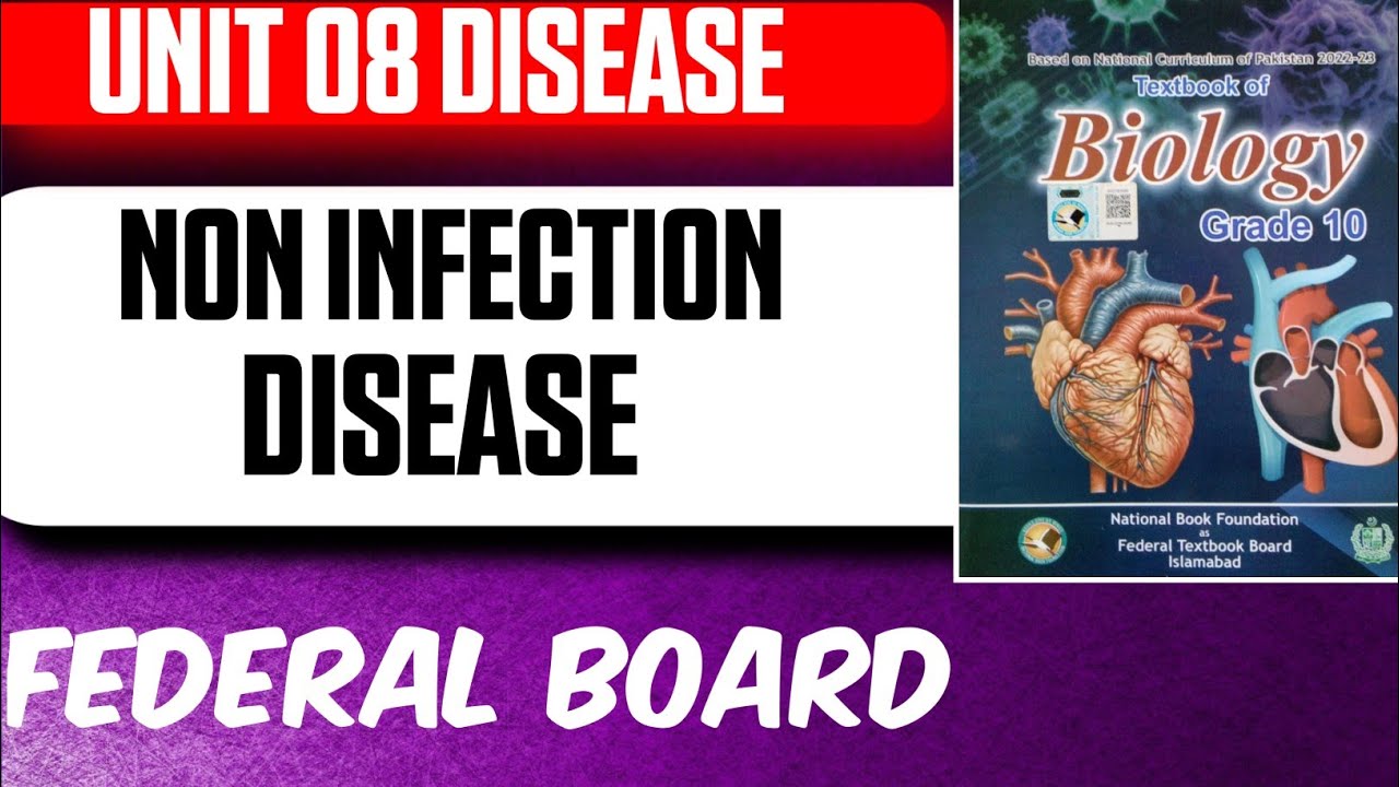 Non-Infectious Diseases | Unit 8 Diseases | Class 10 Biology | Federal ...