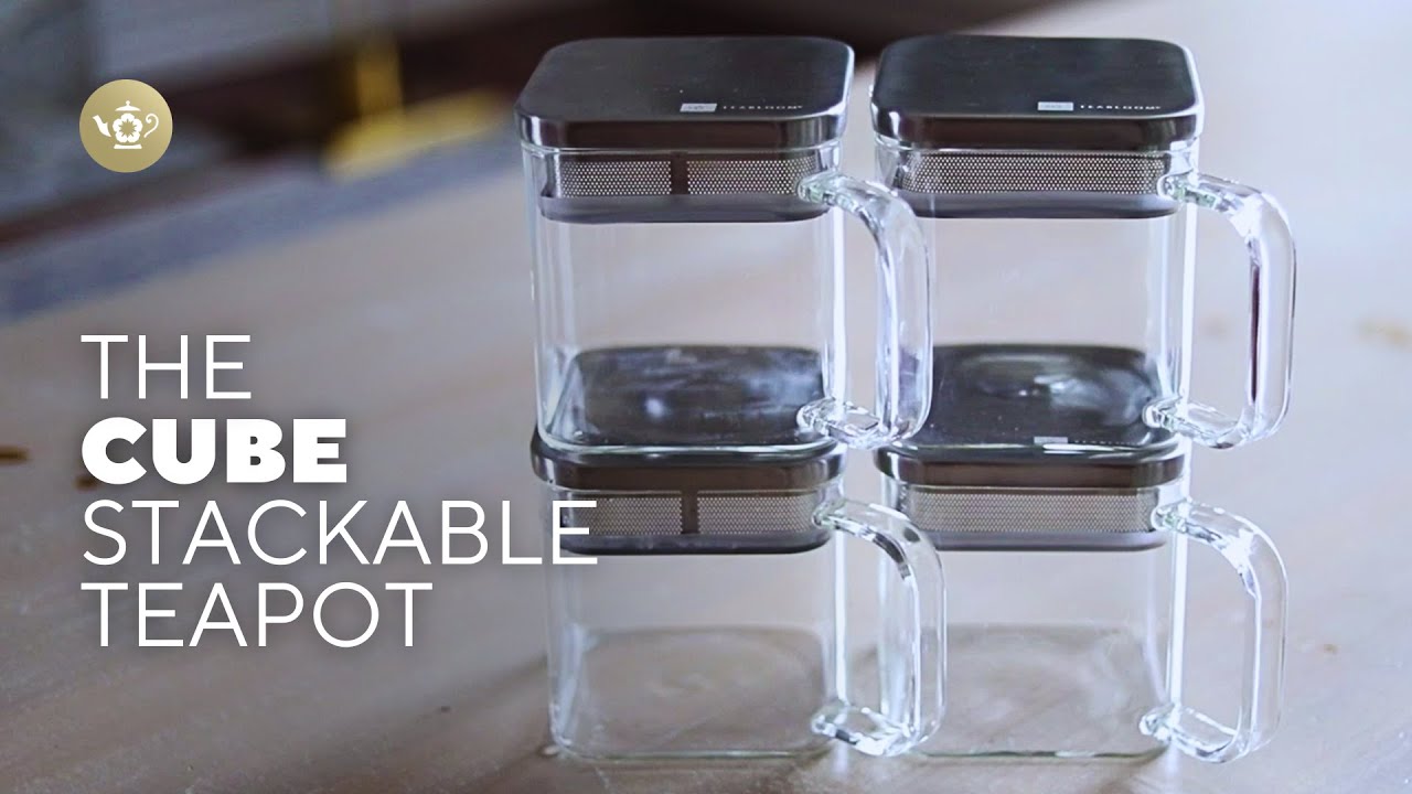 The Modern Cube Stacking Teapot with Filter Lid by Teabloom - YouTube