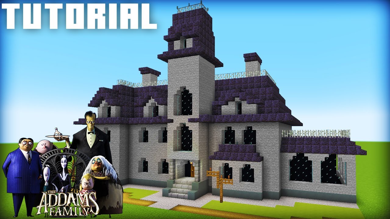 Minecraft Tutorial: How To Make Wednesday Addams Family House "The ...