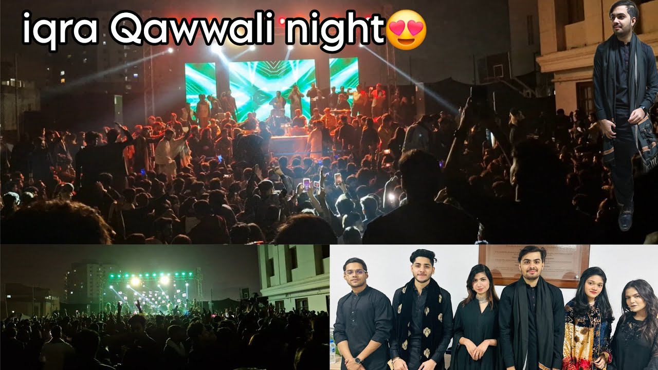 Iqra university mai hoi grand qawwali night😍dance kar kar ke halat ...