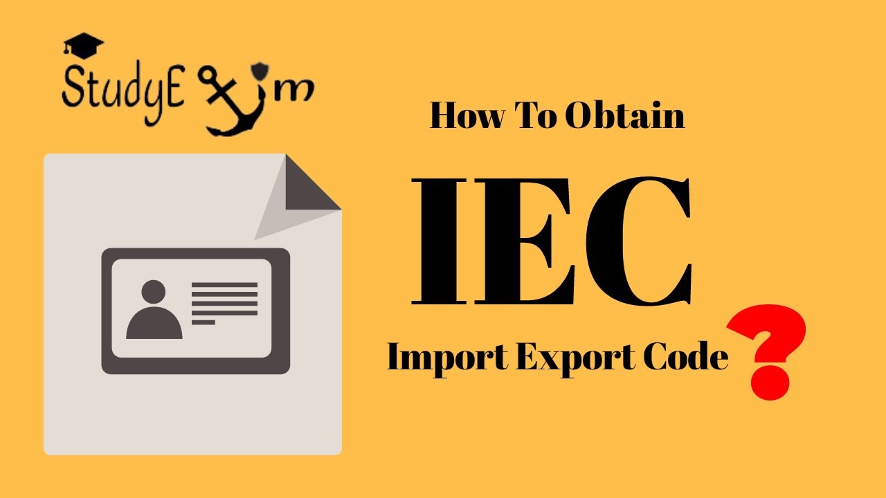 How to obtain IEC Number ? By Prashant Brahmane - YouTube