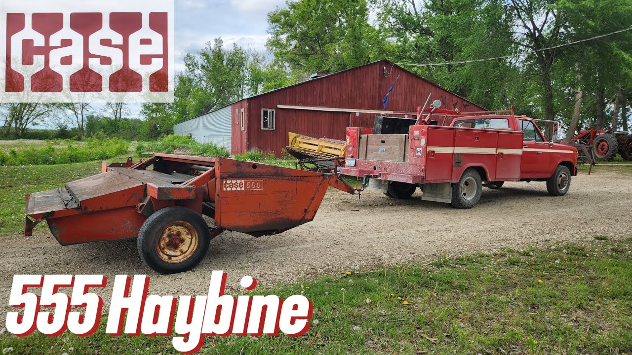 Taking home an Old Case 555 Haybine - YouTube