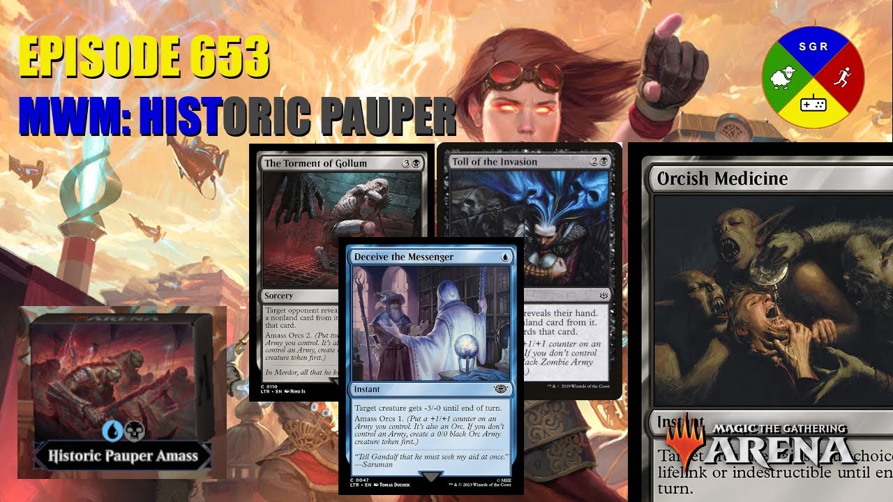 MTG Arena Run: MWM: Historic Pauper with Amass of Zombies and Orcs ...