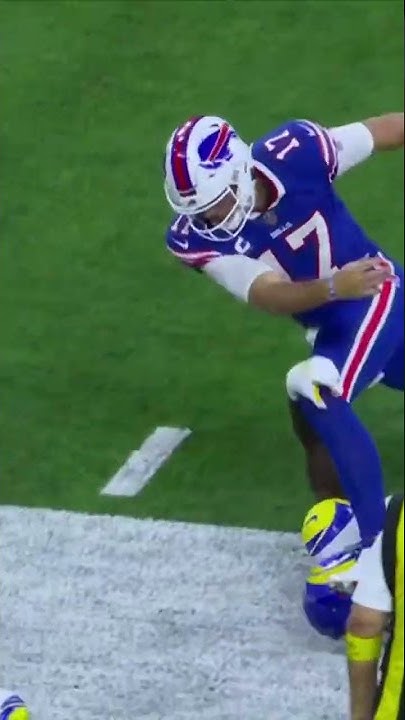 Josh Allen’s Nasty Stiff arm for the first - YouTube