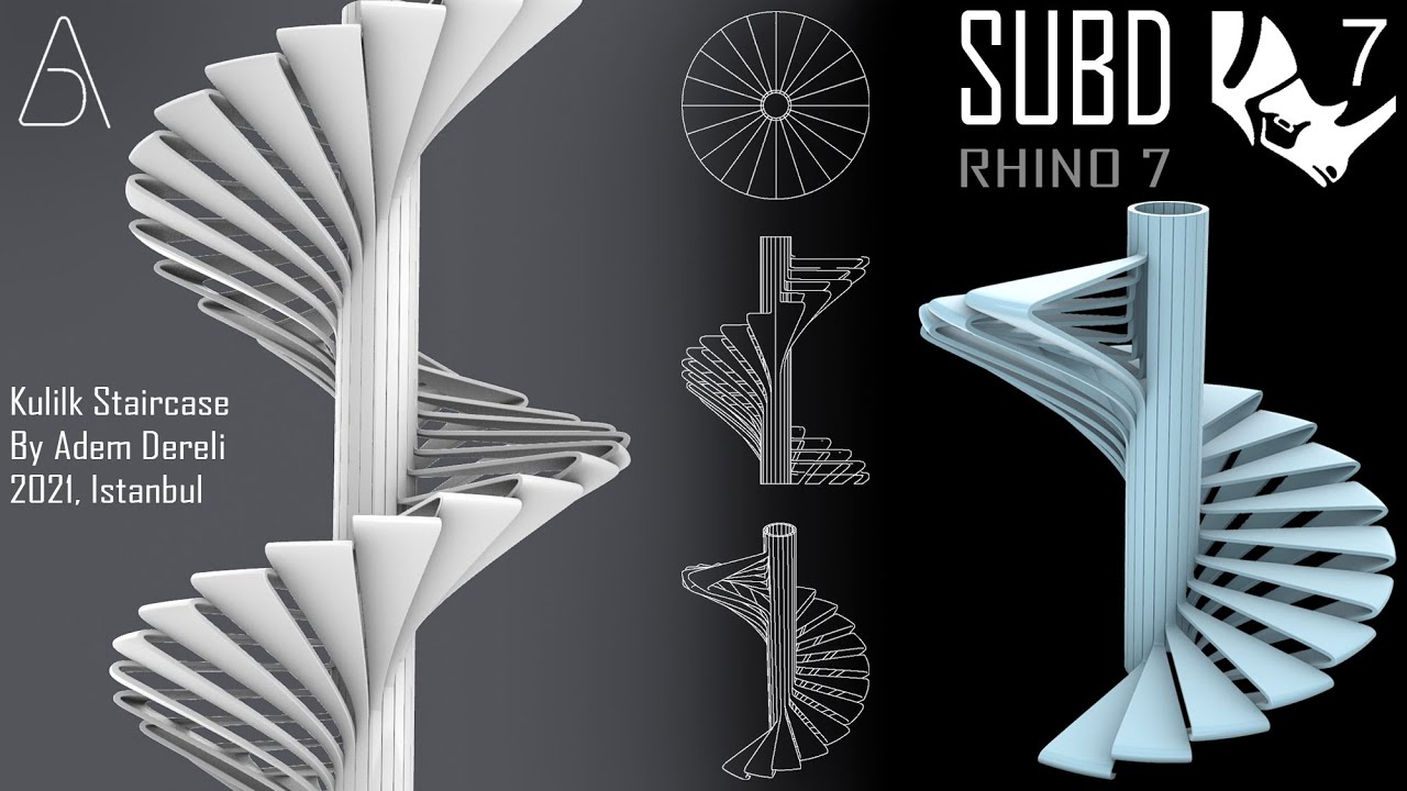 Rhinoceros 3D Staircase Tutorial - YouTube