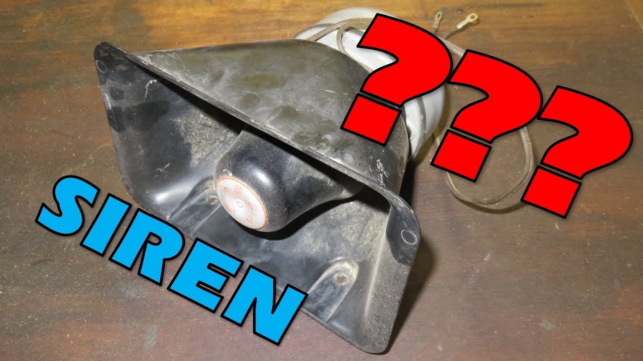 Antenna Mounted - Federal Signal Siren? - YouTube