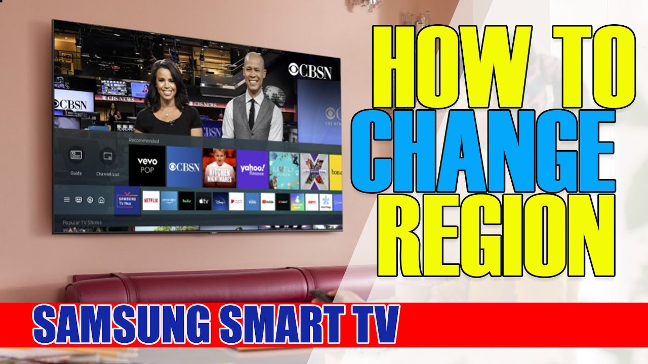How to change region on Samsung Smart TV - YouTube