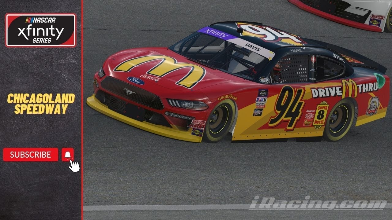 A decent day. iRacing Xfinity at Chicagoland Speedway. - YouTube