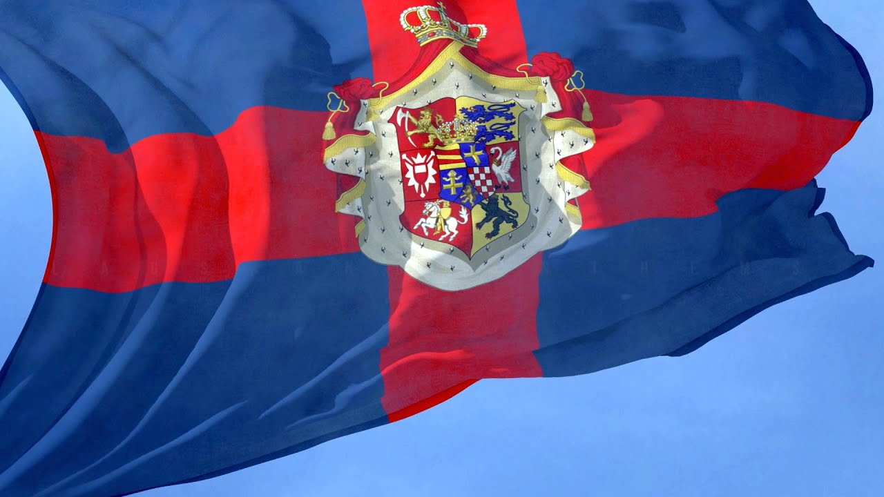 Grand Duchy of Oldenburg (historical) waving flag and National Anthem ...