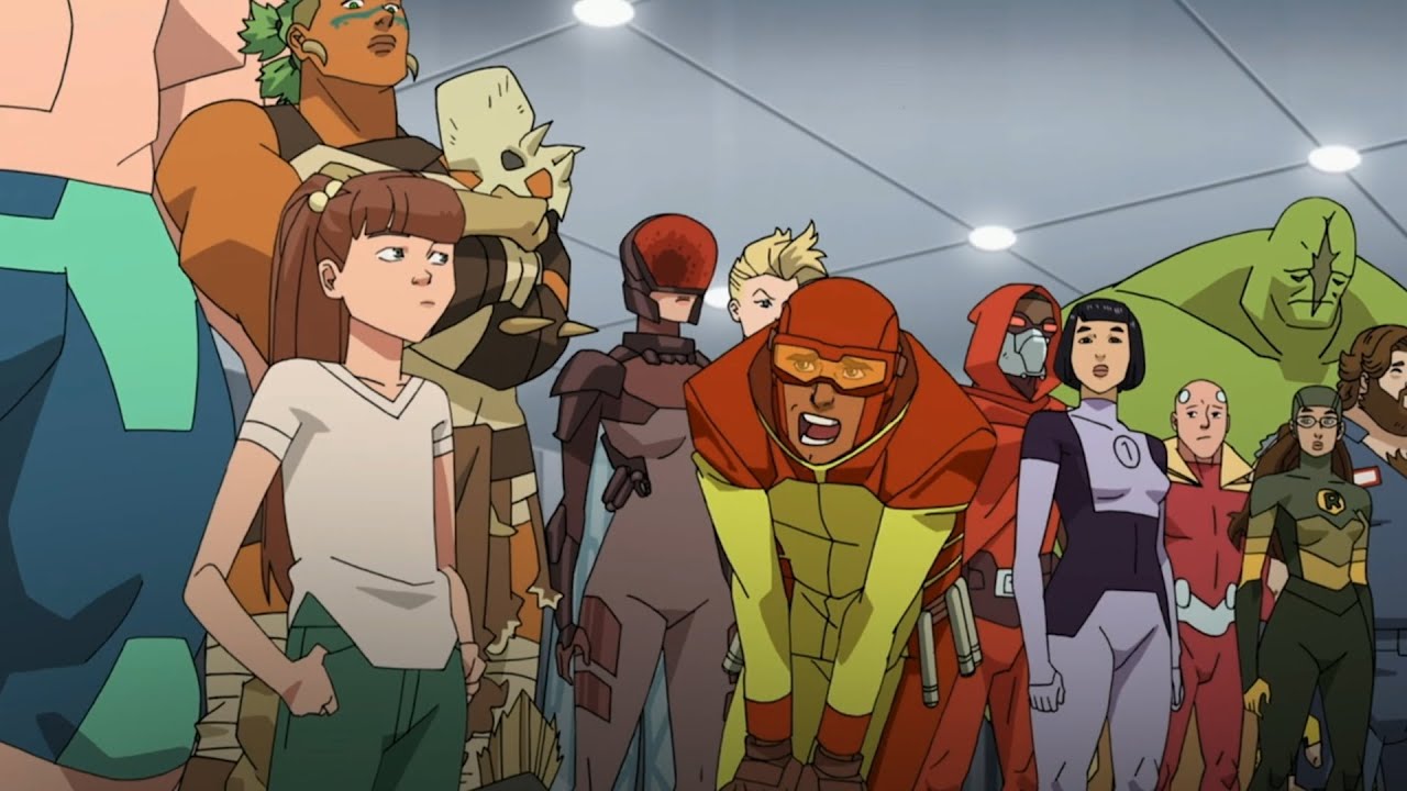 Invincible - New Guardians Training Scene (4K) - S1E03 - YouTube