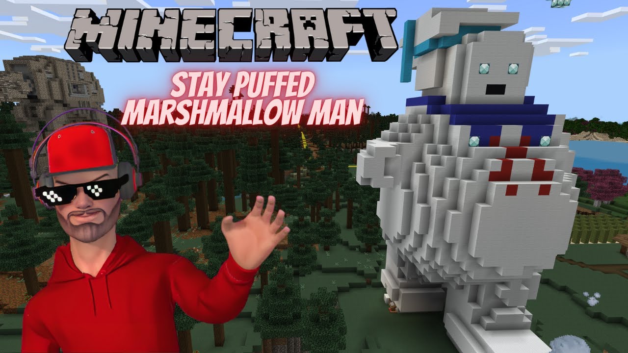 I Built the Stay Puft Marshmallow Man in Minecraft! - YouTube