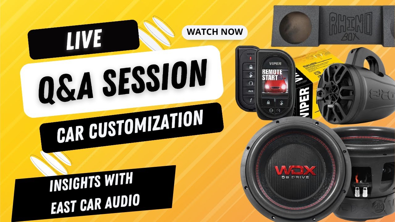 Recorded Live Q&A Session: Car Customization Insights with East Car ...