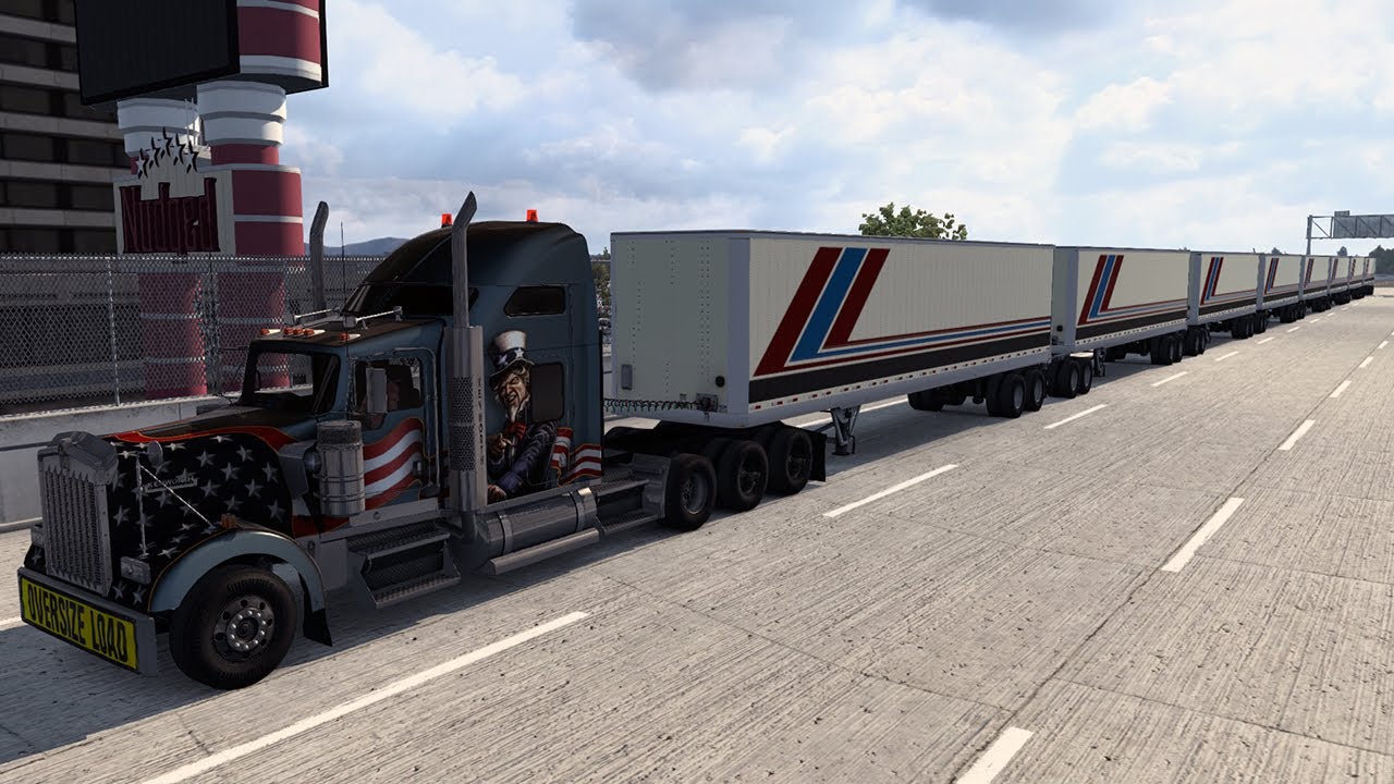 ATS road_train mod - YouTube