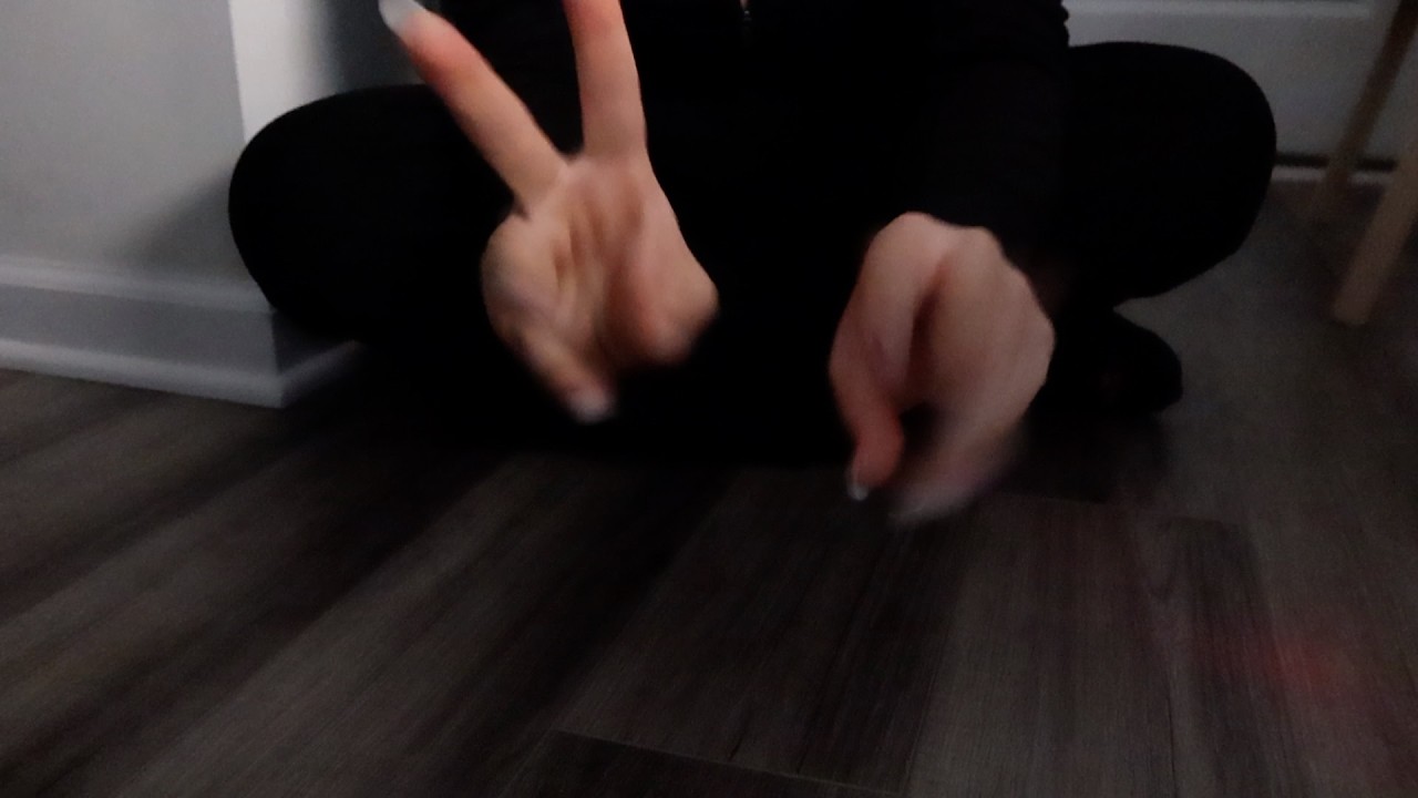 ASMR Floor Tapping with Long Nails - YouTube