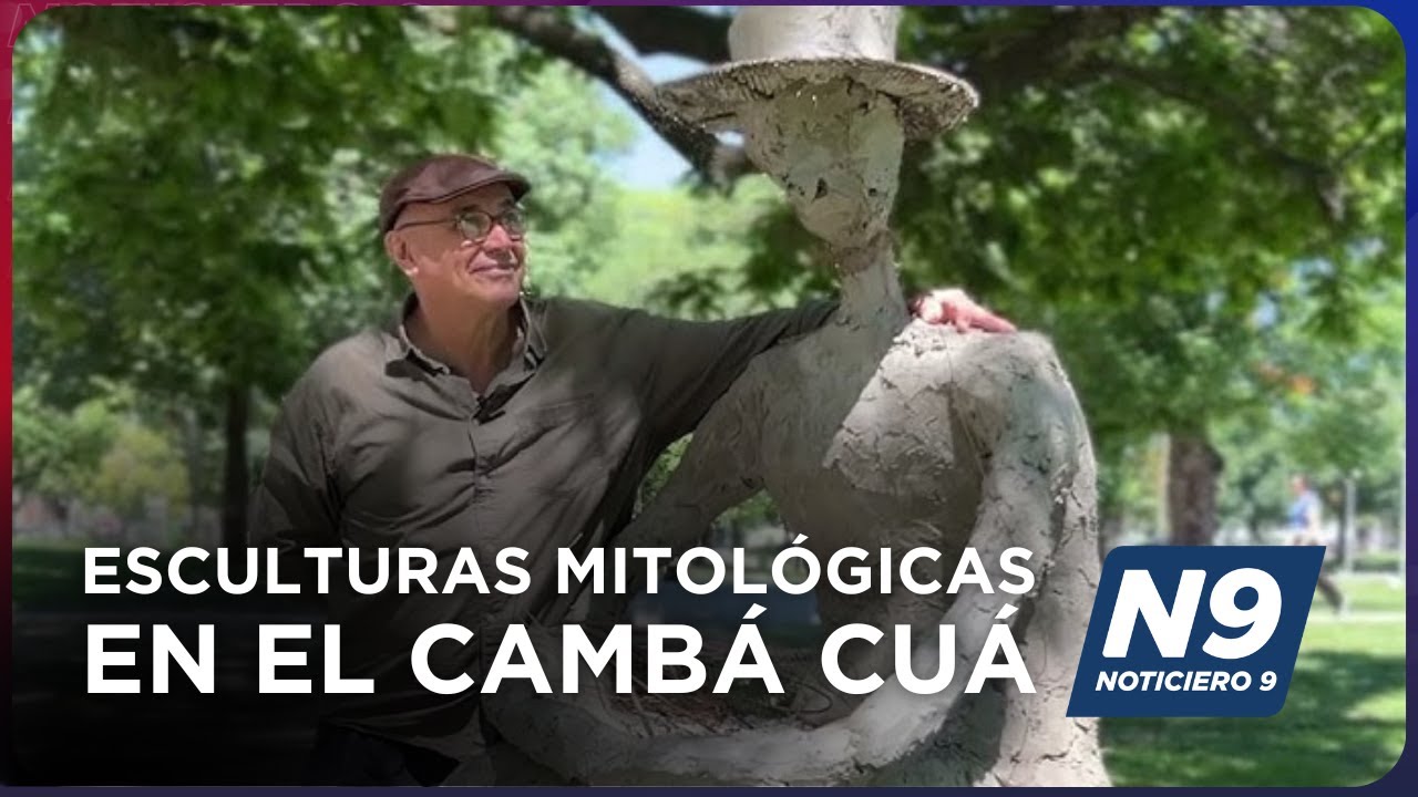 ESCULTURAS MITOLÓGICAS EN EL CAMBÁ CUÁ - NOTICIERO 9 - YouTube