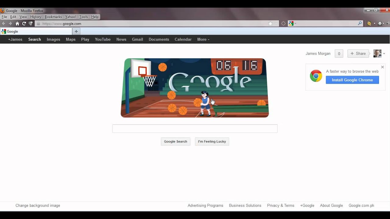 August 8, 2012 Google Doodle Basketball Game - YouTube