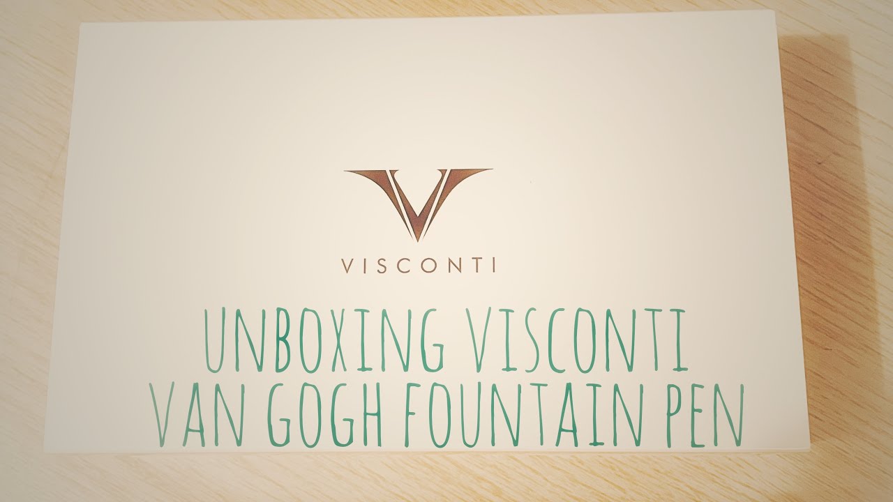 Visconti Van Gogh Unboxing Fountain Pen - YouTube