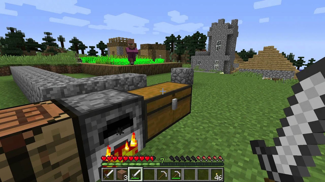 Minecraft |#3| Vesnice - Letsplay / Gameplay PC - YouTube