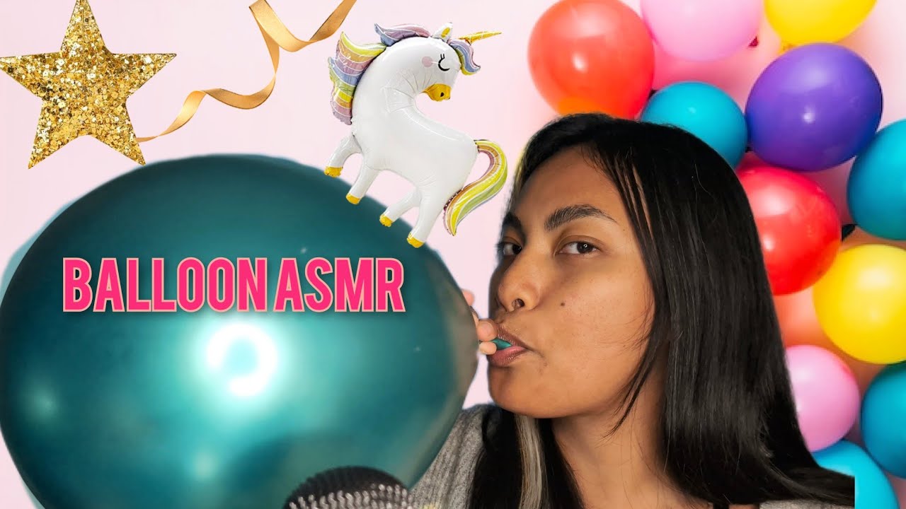 ASMR Latex Balloon Sounds , Oddly Satisfying , Blowing Up Balloon Mouth Sounds - YouTube