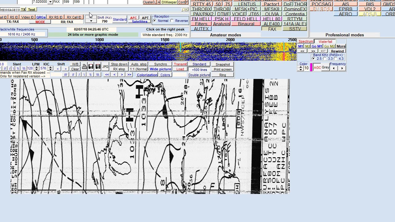 9108 KHZ USB WEFAX Boston NMF USCG- Winradio Excalibur Pro a - YouTube