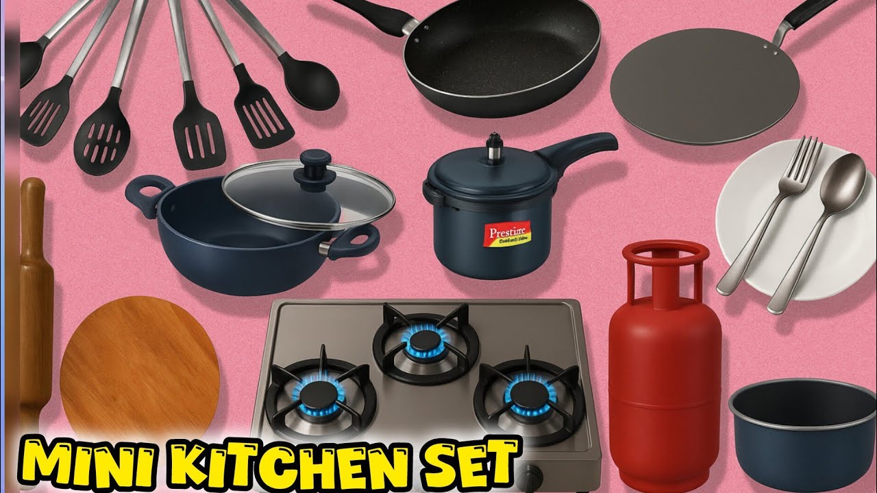 DIY Mini Kitchen Set || 11 DIY Hacks 💡 @CrafterLakshmi.1M - YouTube