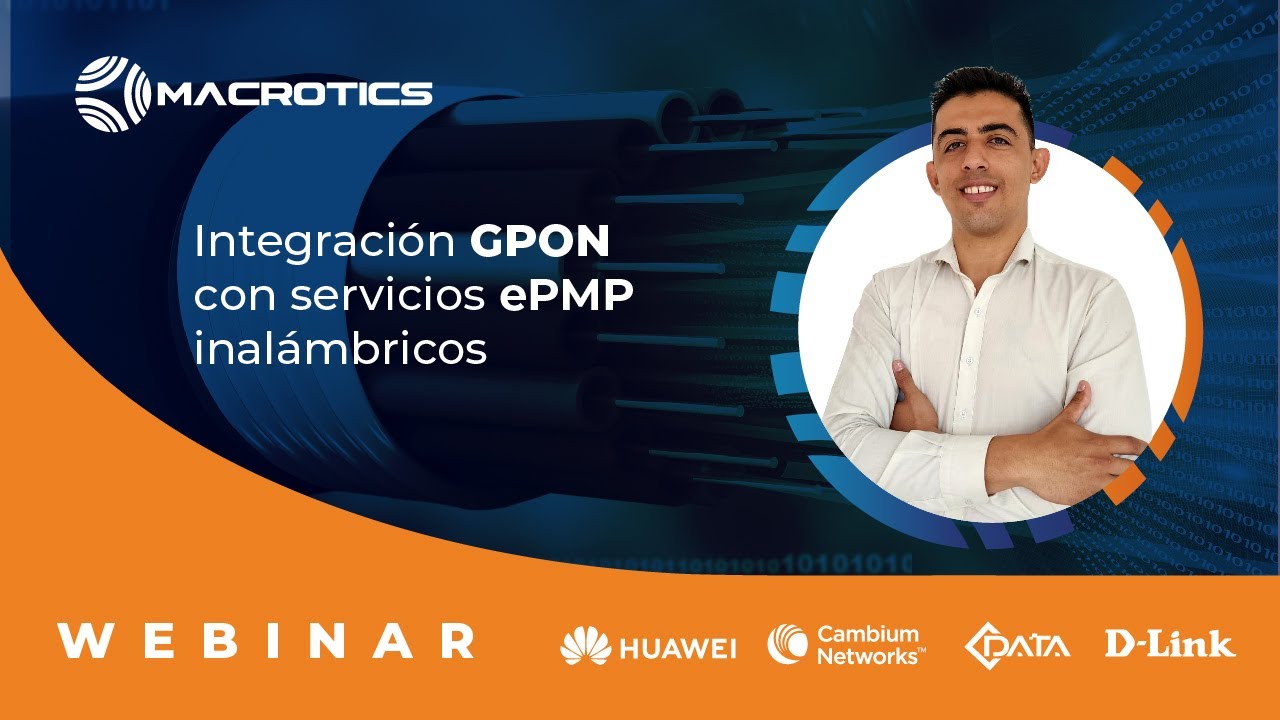 Integración GPON con servicios ePMP inalámbricos - YouTube