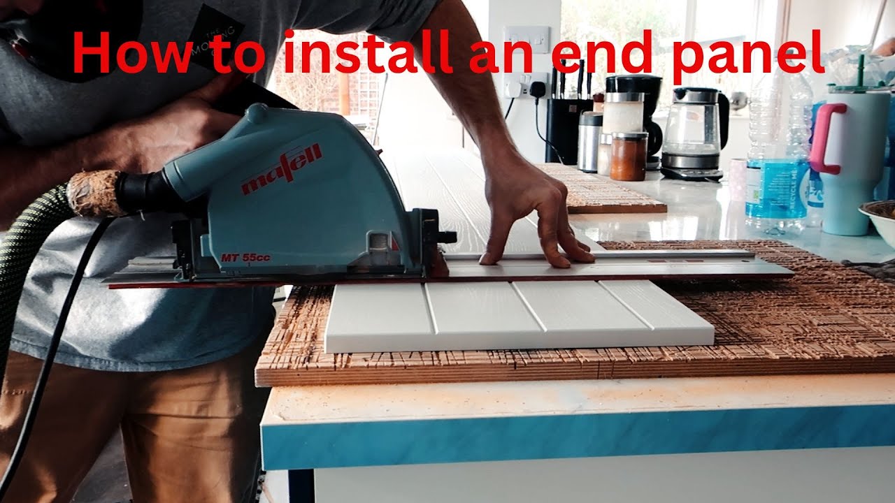 how to install a kitchen side panel - YouTube
