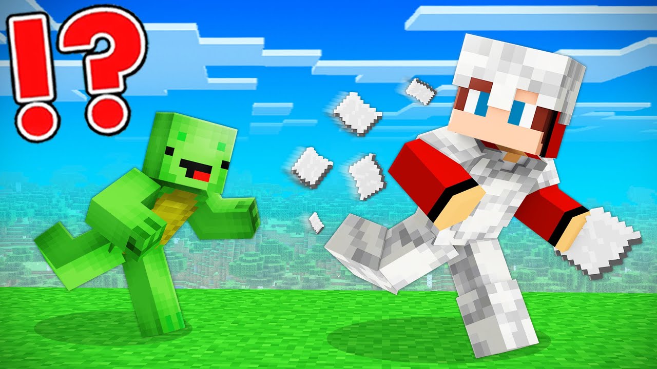 PAPER JJ Speedrunner. vs Hunter in Minecraft Challenge - Maizen JJ and ...