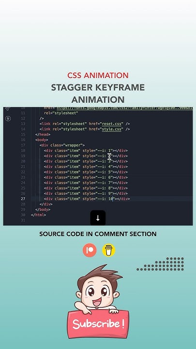 🔥CSS Stagger Keyframe Animation 🔥#nextjs14 #nextjstutorial #nextjs #css3 #cssanimation #coding ...