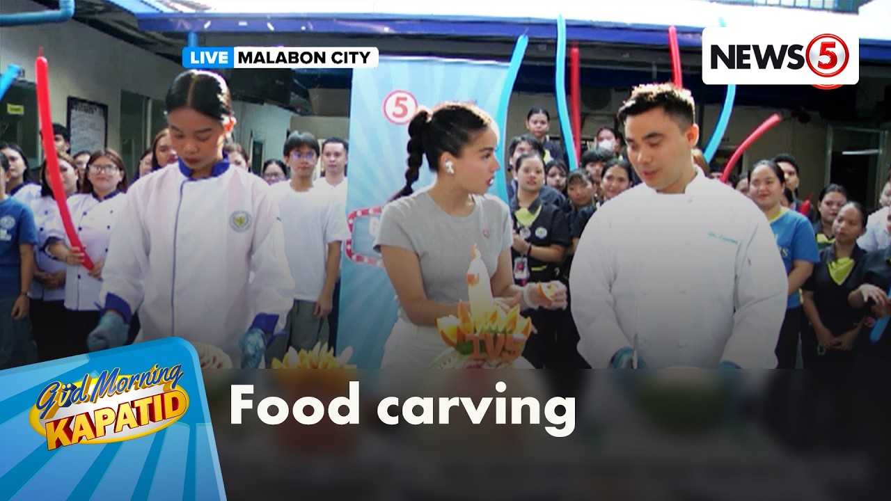 Teacher vs. student: Fruit carving showdown | Gud Morning Kapatid - YouTube