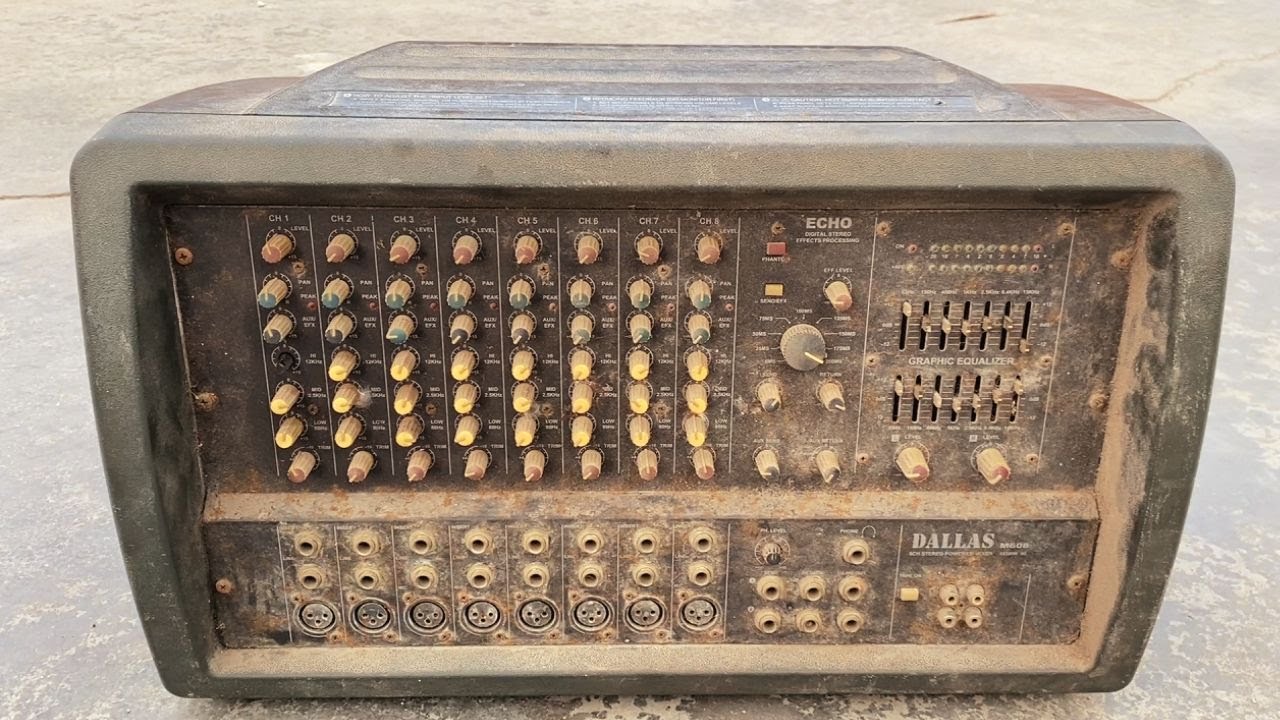 Restoration Mixer Table 64 Chanel DALLAS ECHO // Repair Rusty Old ...