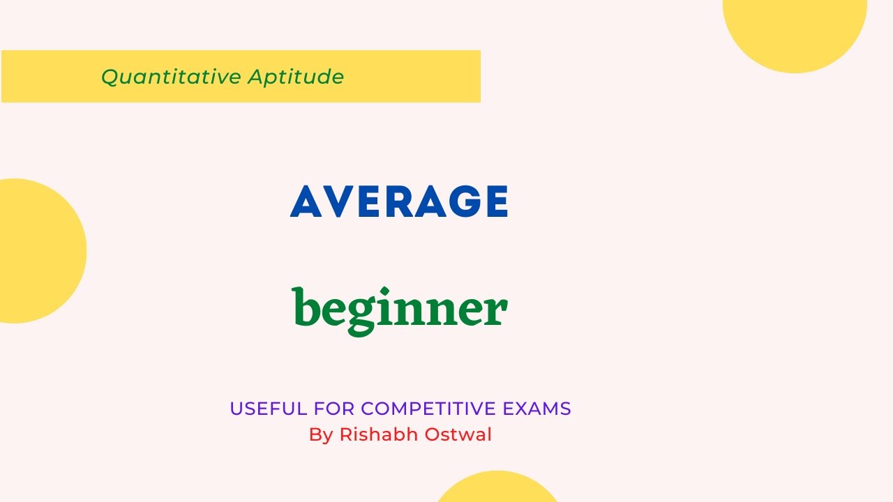 Aptitude | Average | Problem/Concept/Shortcut/Questions/Solutions ...