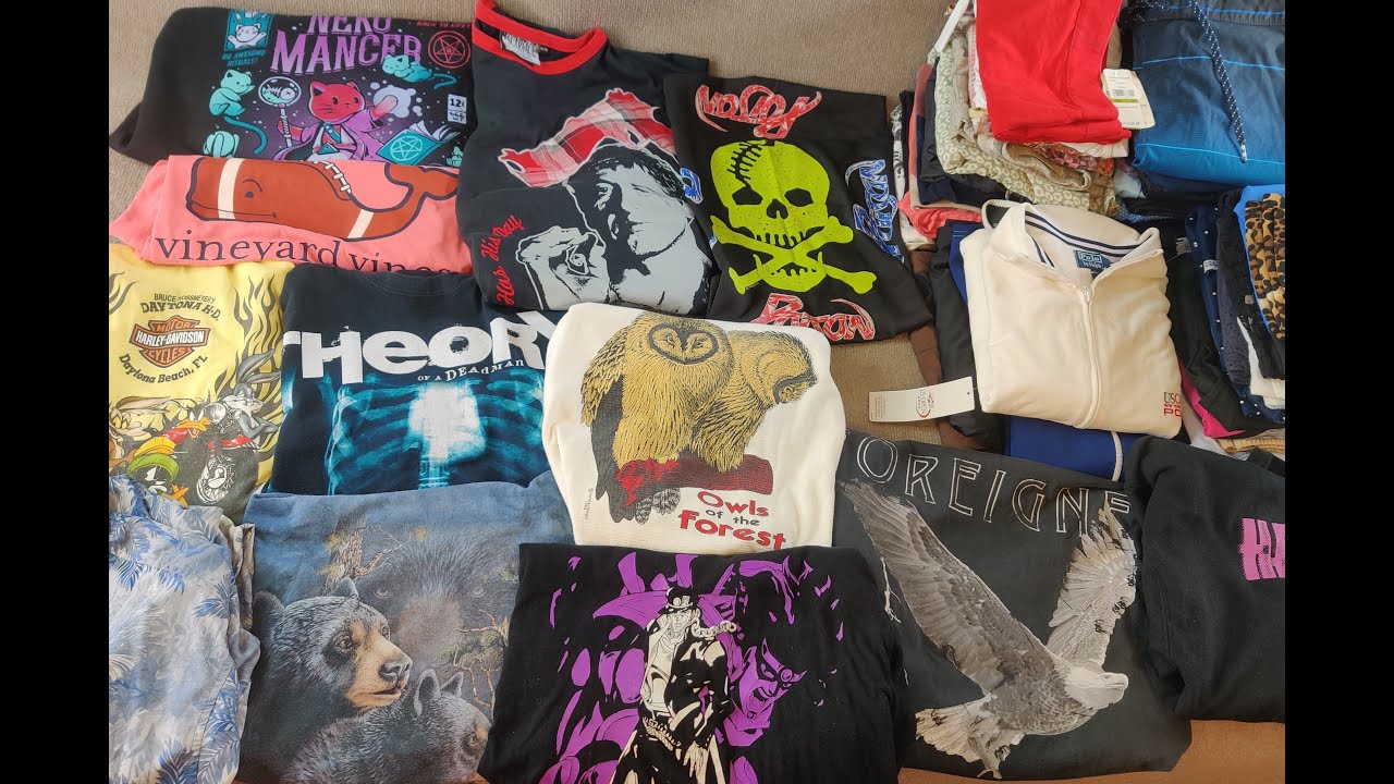 Goodwill Outlet Bin Store Haul Close to 70 Pounds of clothing to Sell ...