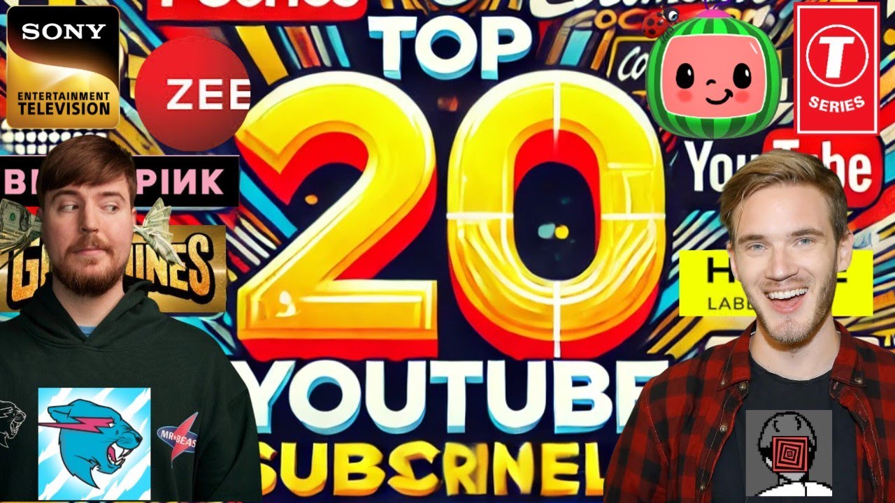 Top 20 Most Subscribed YouTube Channels in 2024 | Biggest YouTubers ...