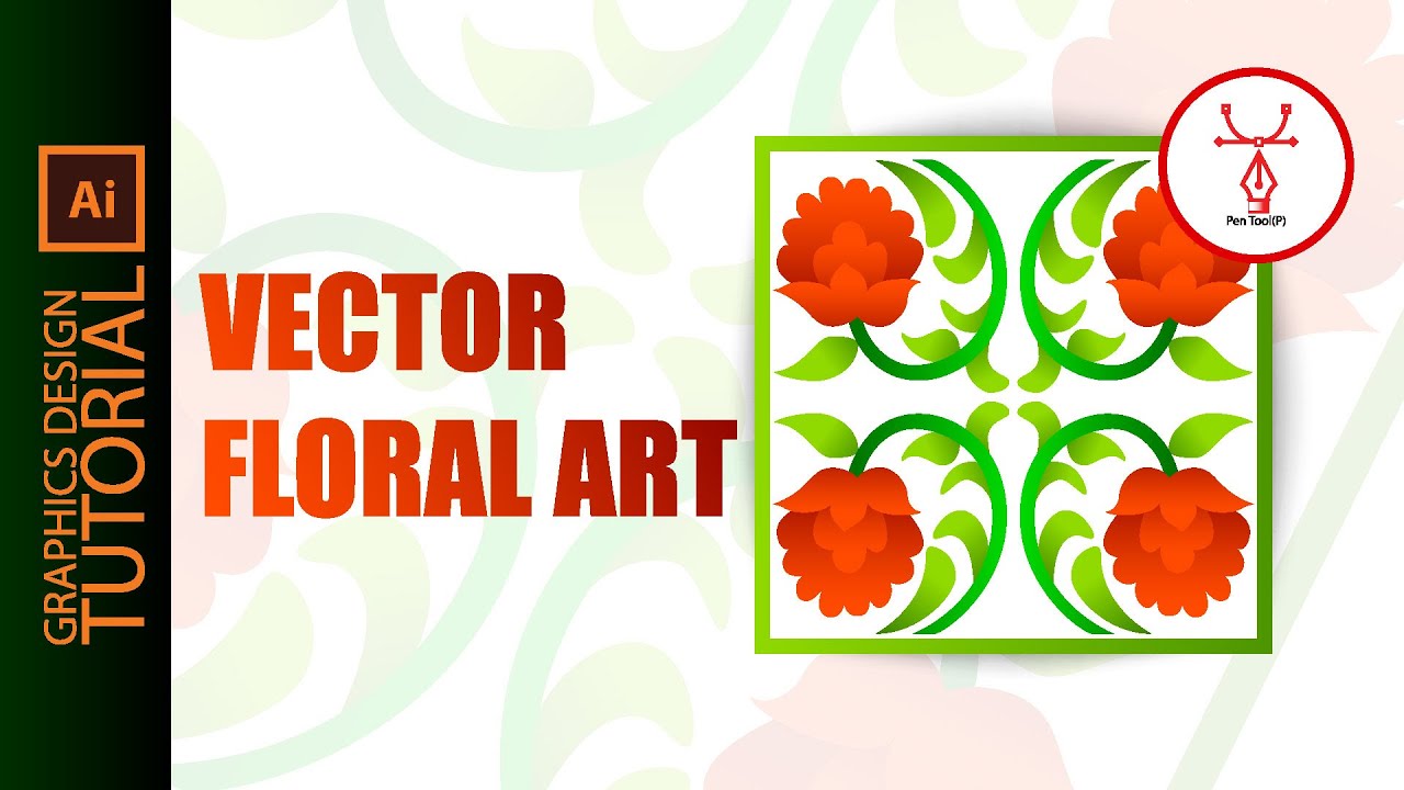 Learning Graphics Design / Colorful vector floral design tutorial in ...