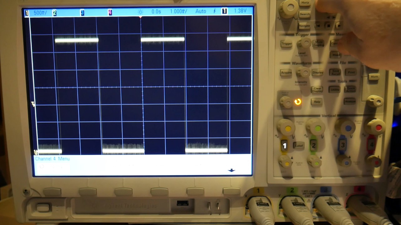 Agilent/Keysight dso7104b bug - YouTube