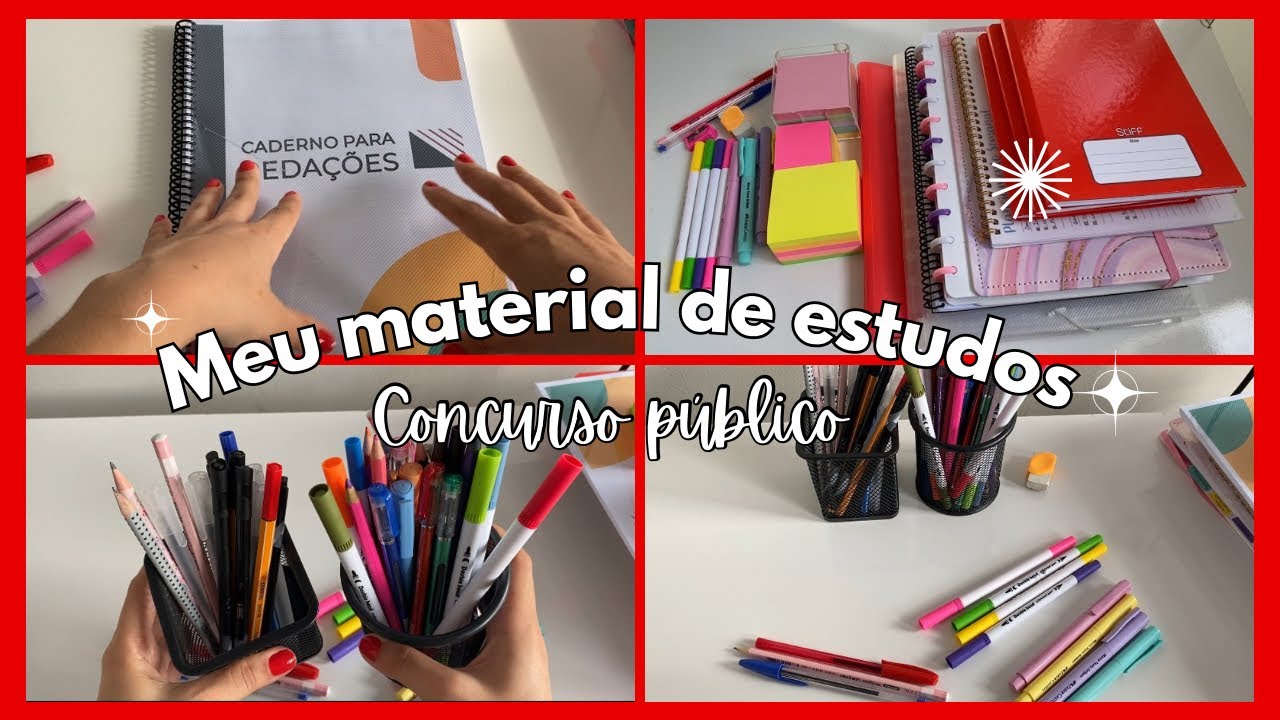 Meu material de estudos para concurso público 2025 - YouTube