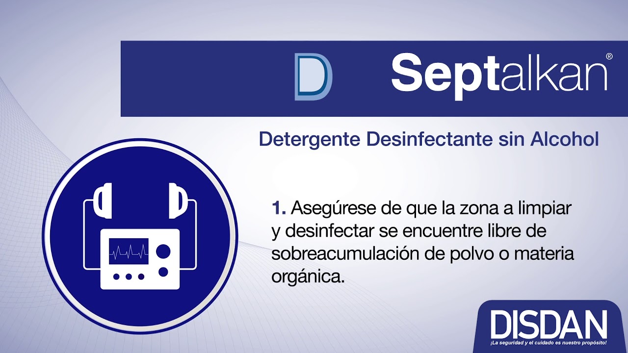 DETERGENTE DESINFECTANTE EN SPRAY-SEPTALKAN - YouTube