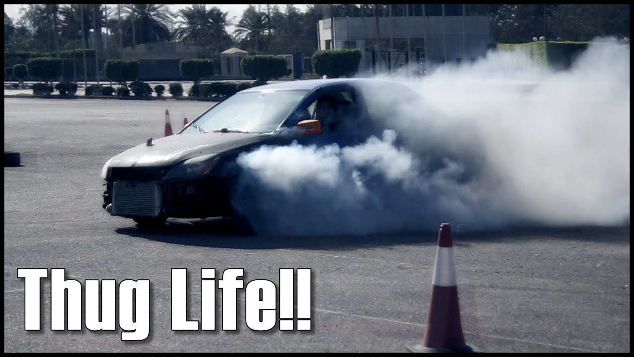 Mitsubishi Lancer Evo-Powered FWD 2nd Gear Burnout!! - YouTube