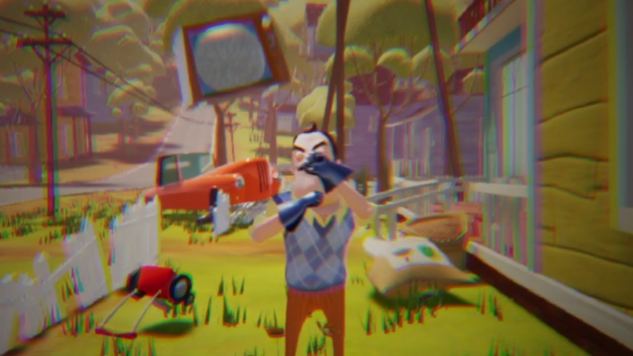 THROWING MY TV AT MY NEIGHBOR - Hello Neighbor - YouTube