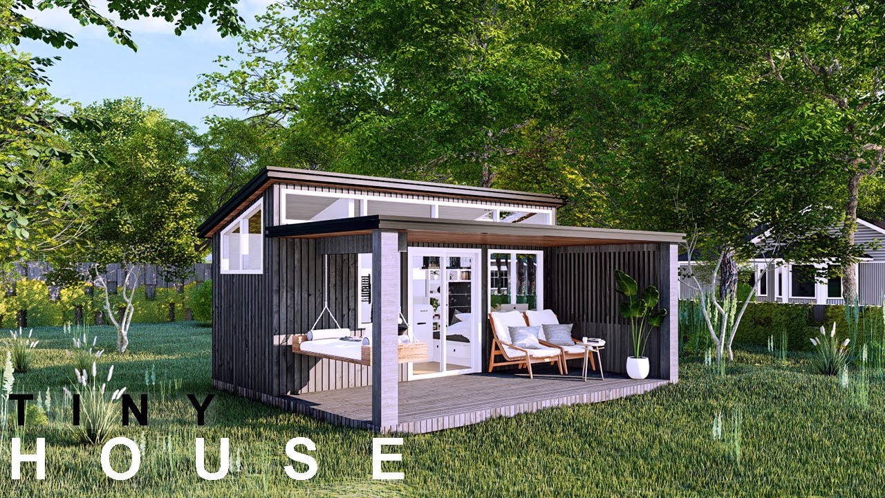 Tiny Frame Cabin 7 x 4 meter | Tiny Frame HOUSE TOUR | Small house ...