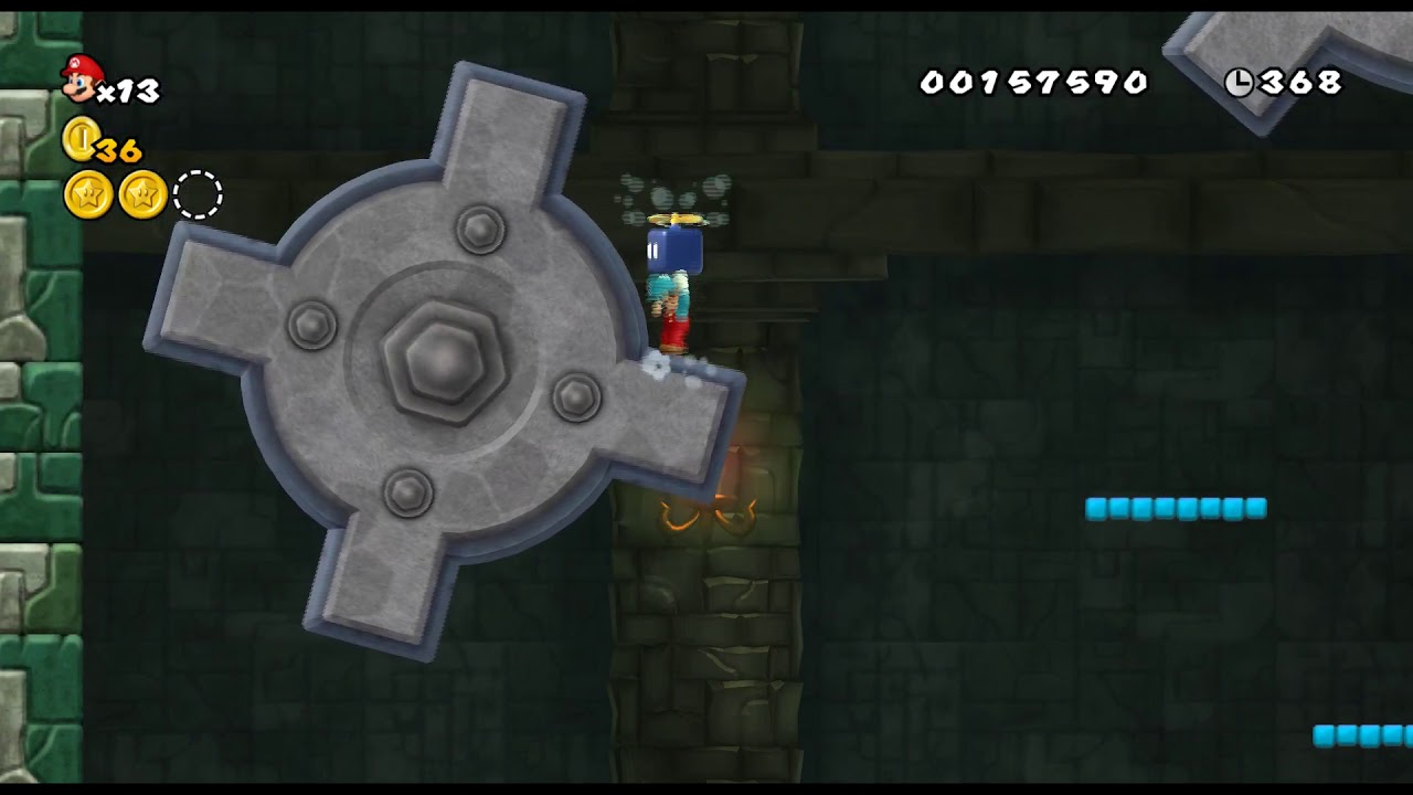 NSMBW Custom Level #3 Gear up tower - YouTube