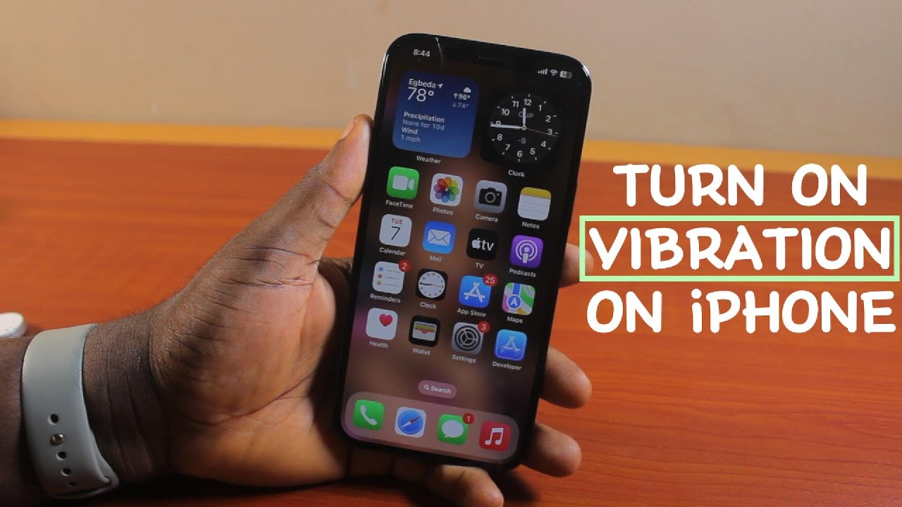 How to Turn ON Vibration on iPhone - YouTube