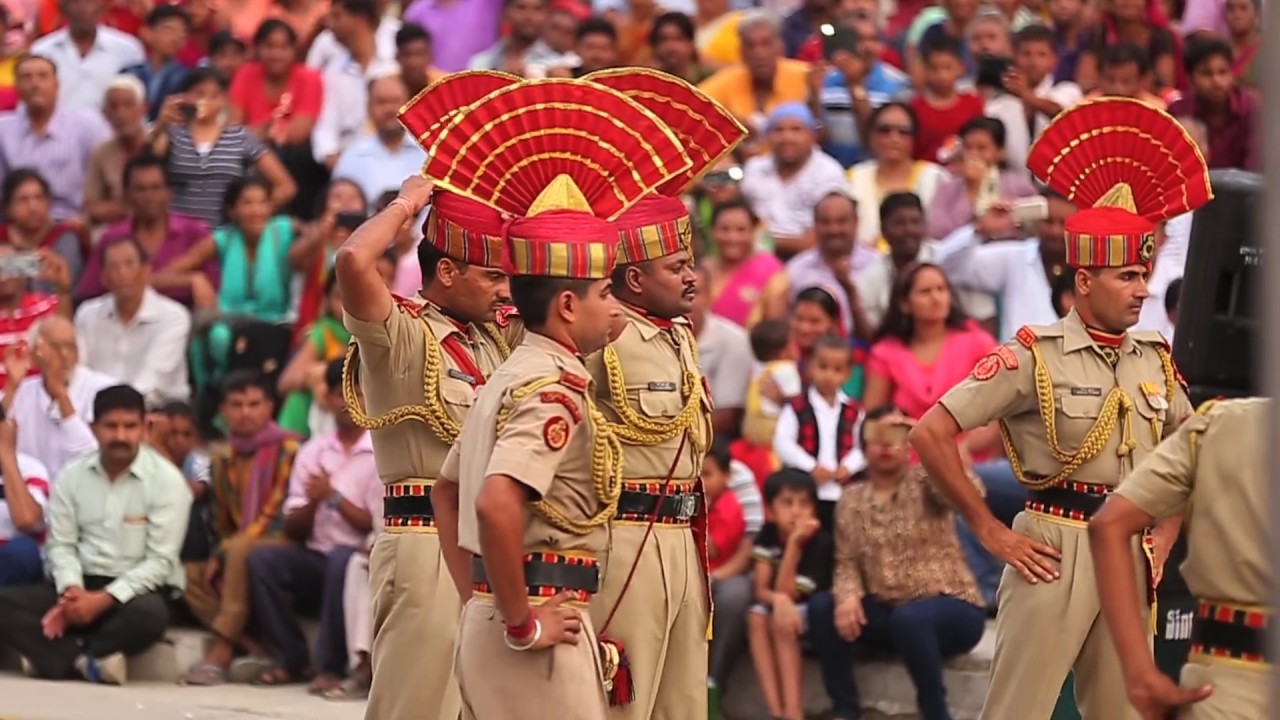 Wagah Border HD video - YouTube